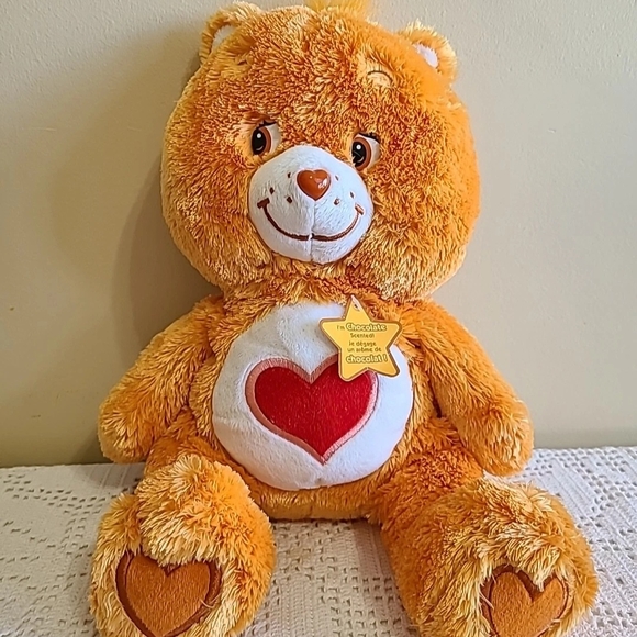 Toys | 206 Care Bears Fluffy Floppy 12 Tenderheart Bear Plush Orange ...